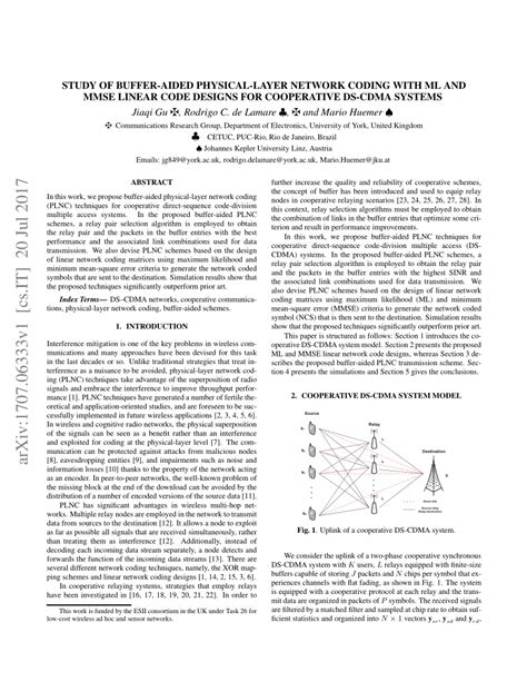Pdf Study Of Buffer Aided Physical Layer Network Coding With Ml And