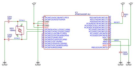 ATMEGA328P AU Resources EasyEDA