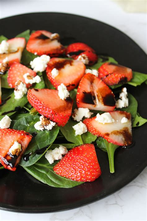 Strawberry Spinach Goat Cheese Salad • The Candid Cooks