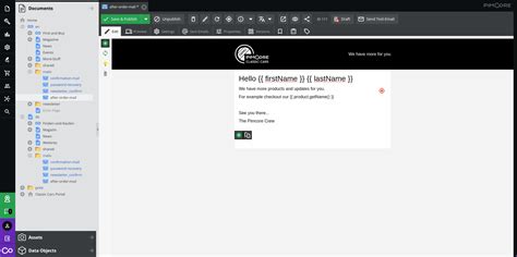 Email Framework Pimcore