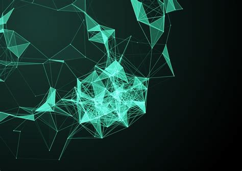 Premium Vector Abstract Network Connections Low Poly Background
