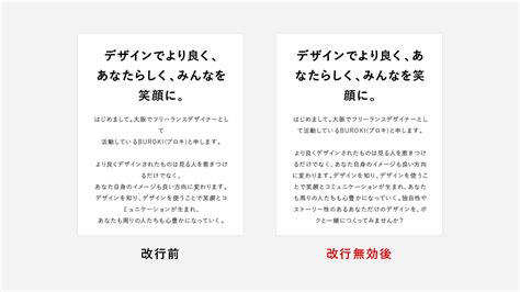 意外と盲点。「改行のデザイン」でスマホサイトが大幅にレベルアップ！ Buroki Design