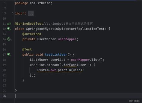 Springboot与mybatis集成：基础操作与数据库操作示例 Csdn博客