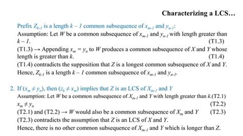 Longest Common Subsequence Pdf