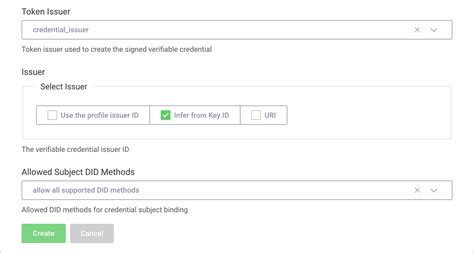 Issue A Verifiable Credential Curity Identity Server