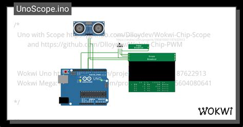 unoscope ultrasonic wokwi esp32 stm32 arduino simulator
