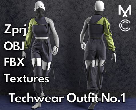 Techwear No1 Marvelous Designer Flippednormals