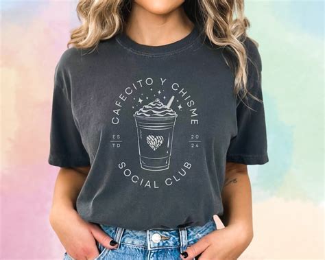 Personalized Cafecito Y Chisme Shirt Funny Mothers Day T Mexican Mom T For Her Proud