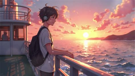 Ocean Sunset Lofi 🌊🎧 Melancholy Chill Beats For Reflection Youtube