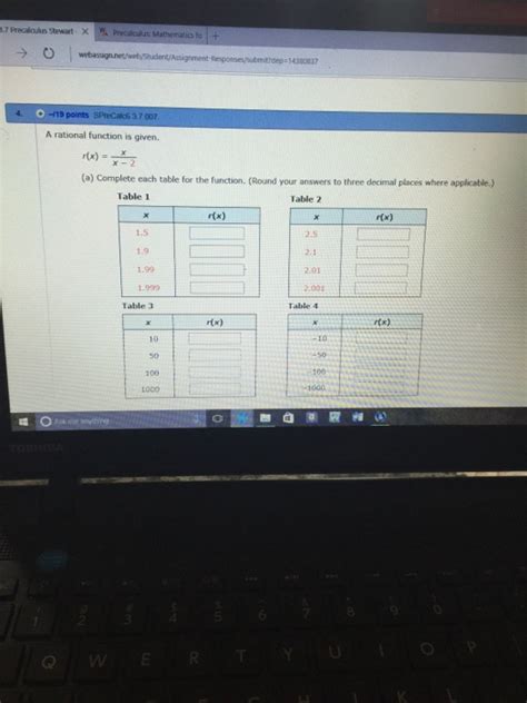 Solved A Rational Function Is Given R X X X Chegg