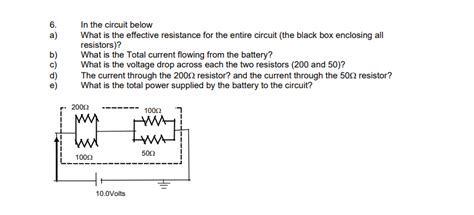 Solved In The Circuit Belowa What Is The Effective Chegg Com