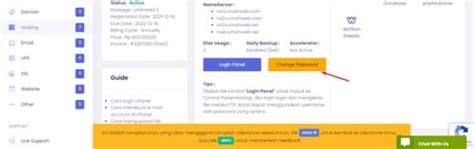 Cara Reset Password CPanel Hosting Di Rumahweb