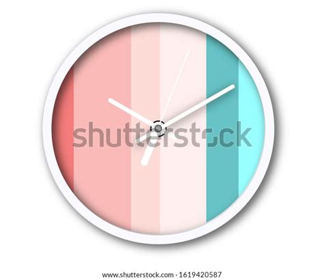 Analog Clock Inspire Colourful Background Stock Illustration 1619420587