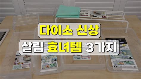 절대 후회없는 다이소 꿀템 3가지 모르고 지나치면 안됩니다 살림을 정복하다 Youtube