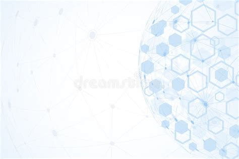 Global Network Connections With Points And Lines Internet Connection Background Stock Vector