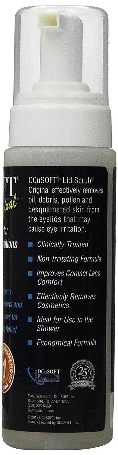 Ocusoft Lid Scrub Foaming Eyelid Cleanser 7 25 Fluid Ounce