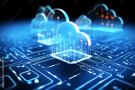 Cloud Computing Concept Data Protected World Communication Big Data Technology Data Science