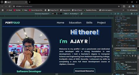 Ajay R On Linkedin Html Css Javascript Fresher Fullstackdeveloper Javadeveloper