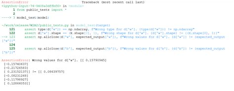 Week 2 Exercise 8 Wrong Values For D W Neural Networks And Deep