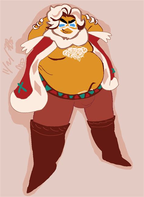 Rule 34 Cookie Run Dilf Eggnog Cookie Fat Hairy Obese Obese Male Older Male White Hair 6926117