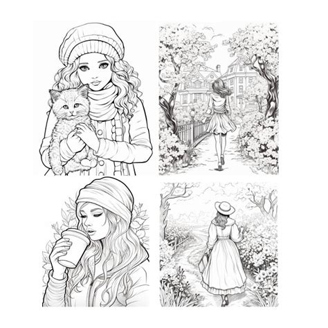 힐링을위한일러스트컬러링북도안 어른색칠공부 Pdf파일 크몽