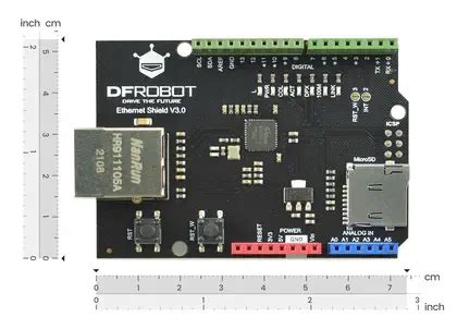 Dfrobot Dfrduino Ethernet Shield Mega Micro Sd Support Robotshop