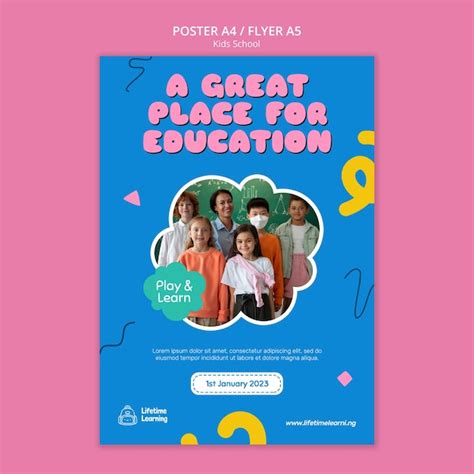 Affiche Ecole Primaire Psd Modèles Psd Gratuits De Haute Qualité à