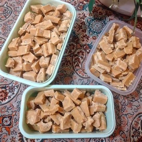 طرز تهیه آبنبات شیری گرگانی و مازندرانی برای چای کسمک شیری ساده خانگی