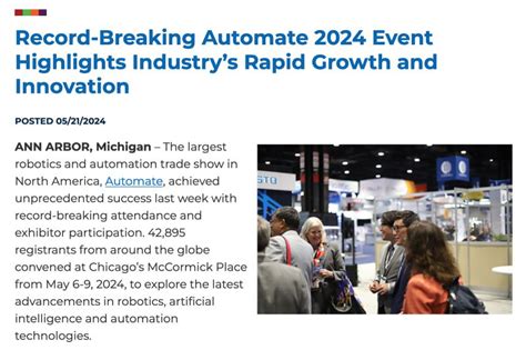 Automate2024 Automate2025 A3 Association For Advancing Automation MÉxico