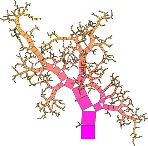random pythagoras trees mathematics art fractal art texture photography