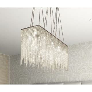 Swarovski Crystal Trimmed 10 Light Modern Contemporary Dining Room