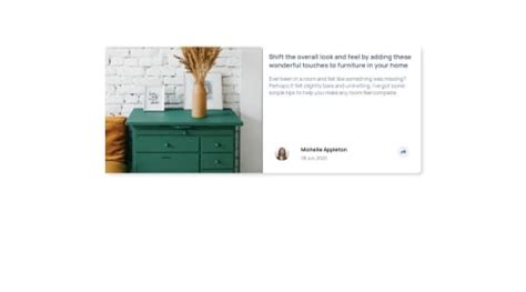 Frontend Mentor Article Preview Component With Html Css And Js Coding Challenge Solution