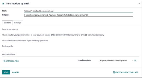 Odoo Accounting Send Remittance Advice Aba Files And Individual Notices