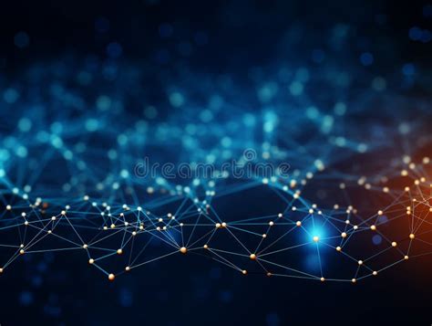 Network Or Networking Technology Flowing Light Structure Background