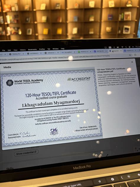 Lkhagvadulam Англи хэл заах олон улсын эрхтэй боллоо 🥰💥 120 цаг