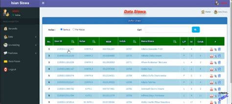 Source Code Sistem Informasi Data Siswa Berbasis Web II Codeigniter PHP ID Blog