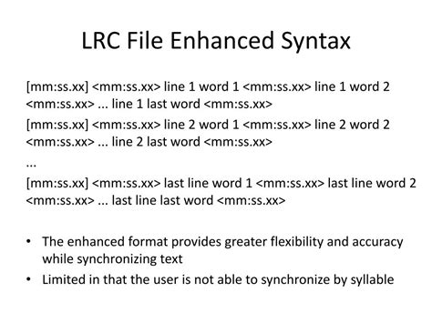Ppt Method Lrc File Format Powerpoint Presentation Free Download