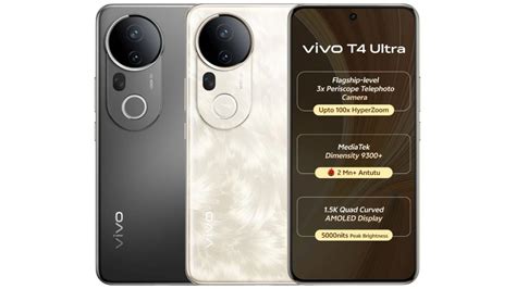 Vivo T4 Ultra स्मार्टफोन की भारत में जोरदार एंट्री किफायती दाम में 50mp पेरिस्कोप टेलिफोटो