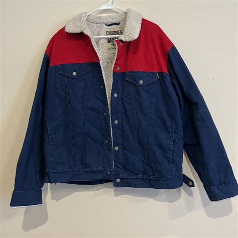 Chubbies Multi Color Denim Jacket Denim Vintage Depop
