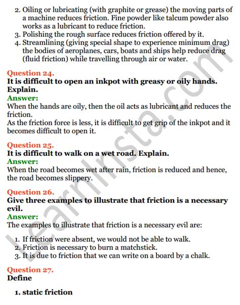 Selina Concise Physics Class 6 ICSE Solutions Chapter 3 Force MCQ