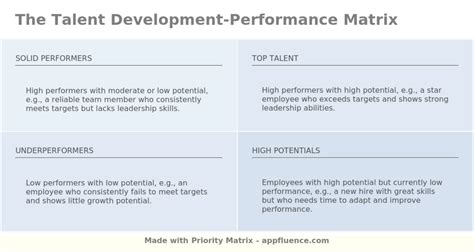 Talent Development Performance Matrix Free Download