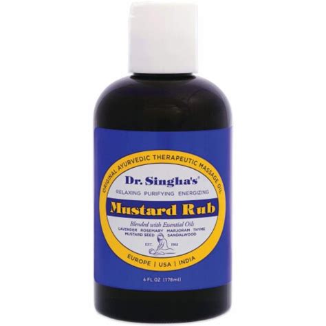 Dr Singhas Mustard Rub 6 Fl Oz Liq 6 Fl Oz Liq Harris Teeter