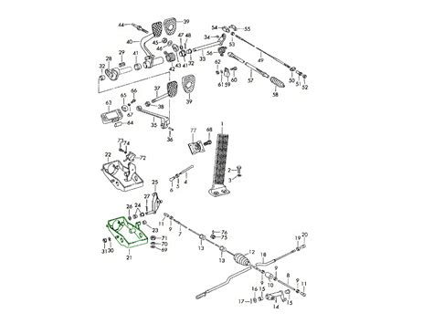Porsche 911 912 Pedal Console Bracket Lhd 90142301502 90142301502