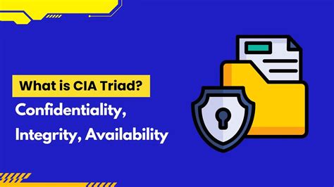 What Is The Cia Triad Confidentiality Integrity Availability