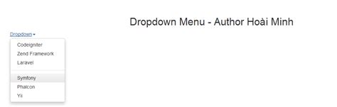 dropdown menu trong bootstrap 3 freetuts