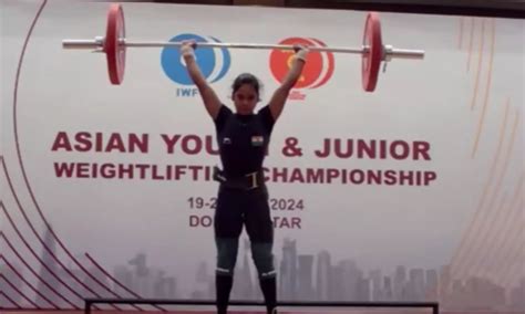 Asian Yandj Weightlifting Cships Jyoshna Sabar Breaks Asian Youth Record