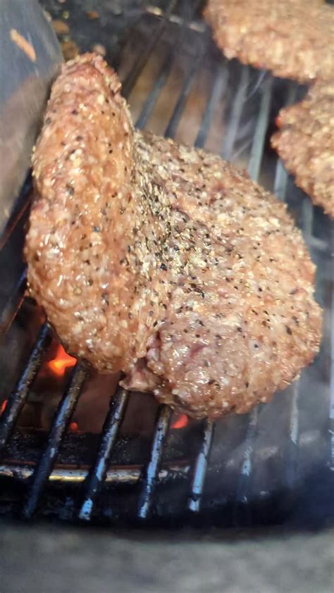 First Burger Of The Year Monster Burger Seasoned With Lanesbbq Spg And Grilled Hot And Fast On