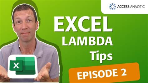 michael scholz on linkedin excel lambda tips see description for link