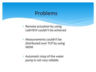 Project Presentation Of Wireless Water Level Temperature Measurements Using Xbee ZigBee And