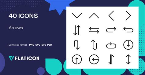 Arrows Icon Pack Basic Outline SVG Icons